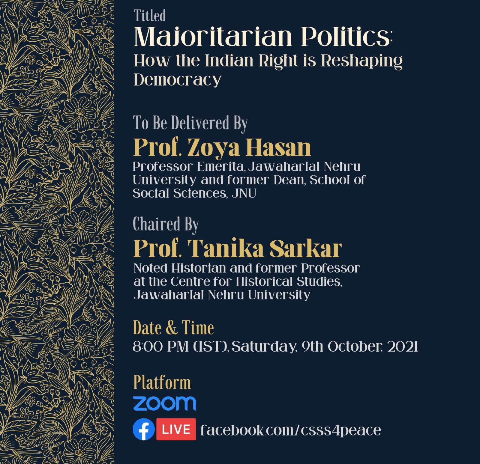 18th Dr.Asghar Ali Engineer Memorial Lecture - Centre for Study of ...